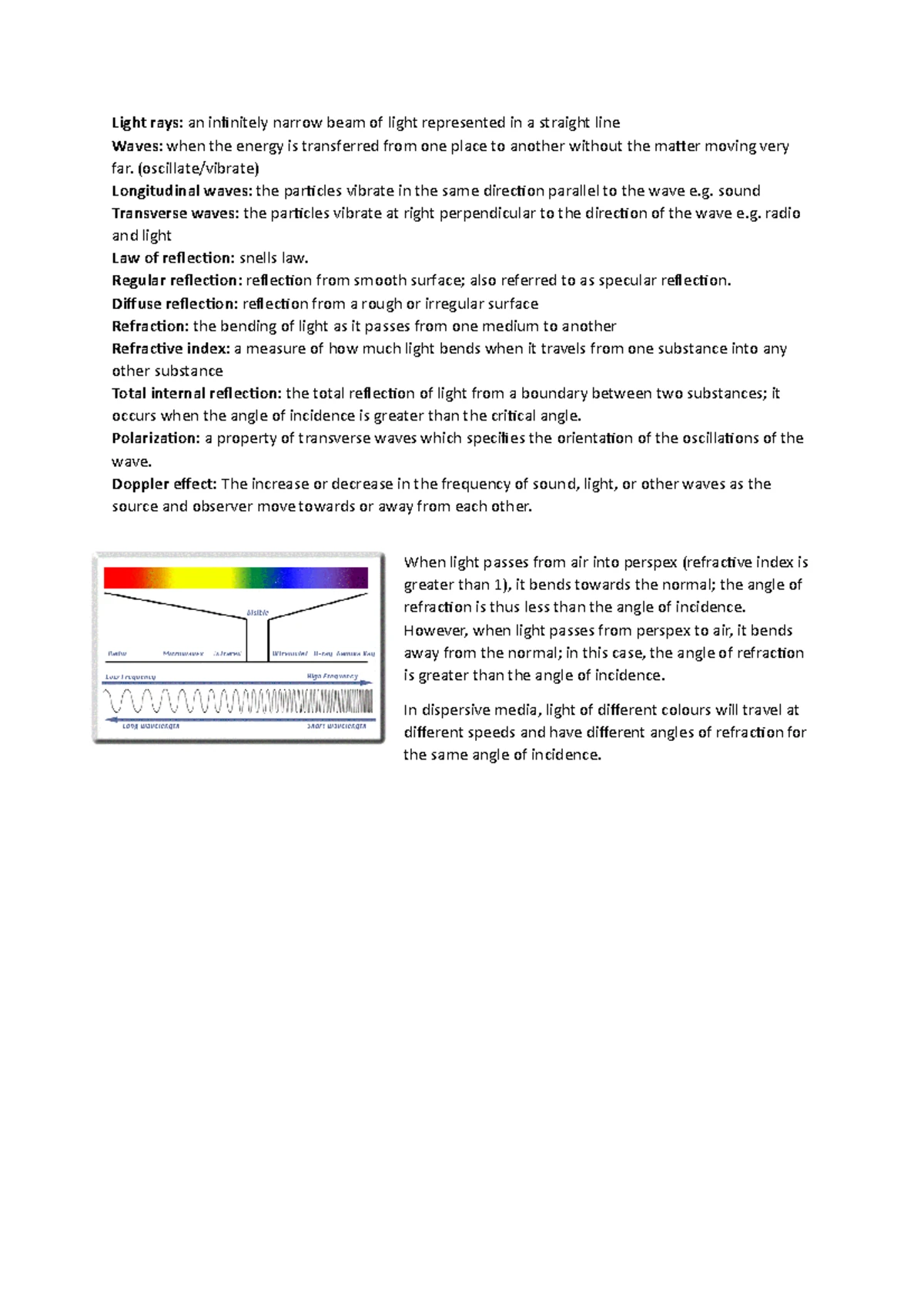Cheat sheet AOS 3 Unit 3 physics - First Law: An object at rest will ...