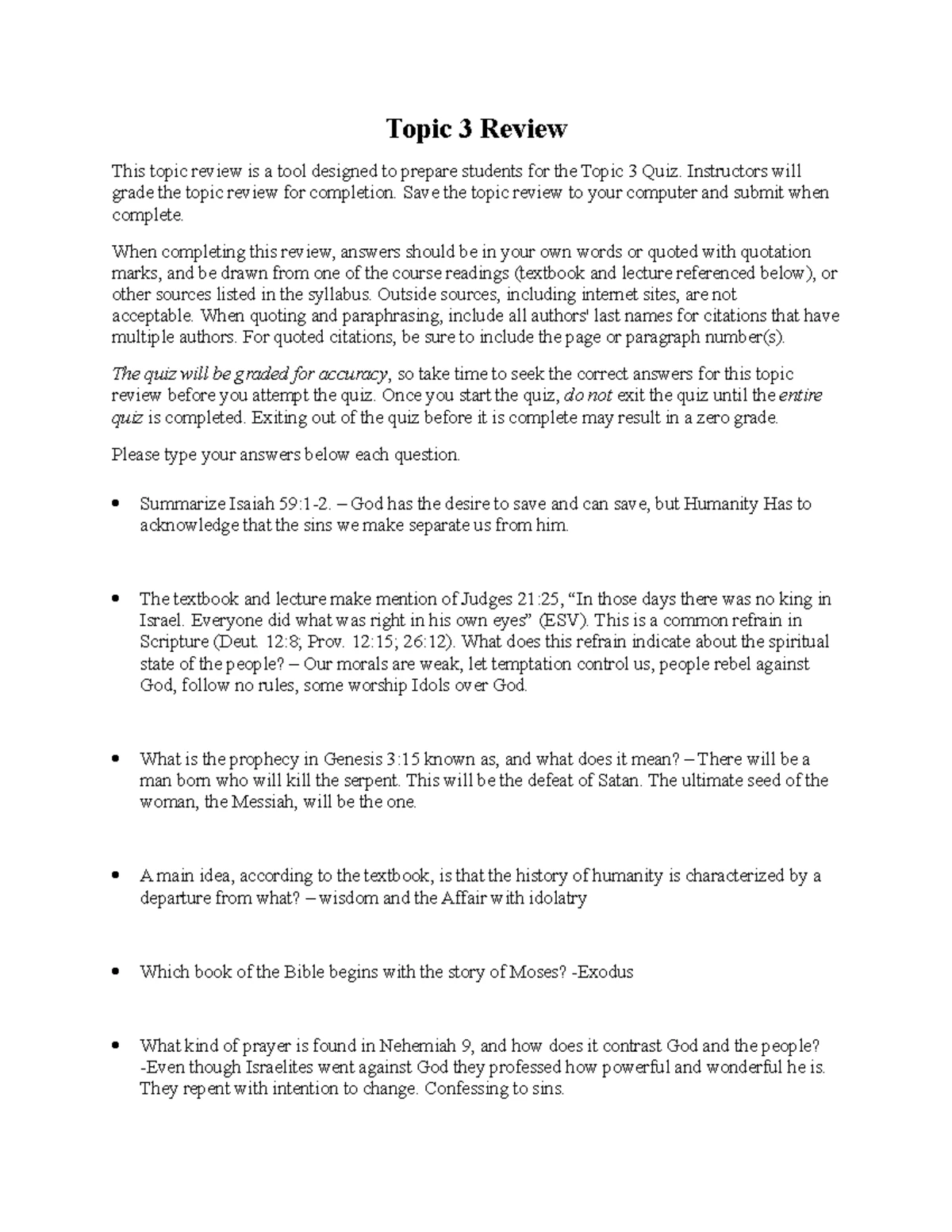 Christian World View Quiz 2 - Topic 2 Quiz What do Christians mean when ...