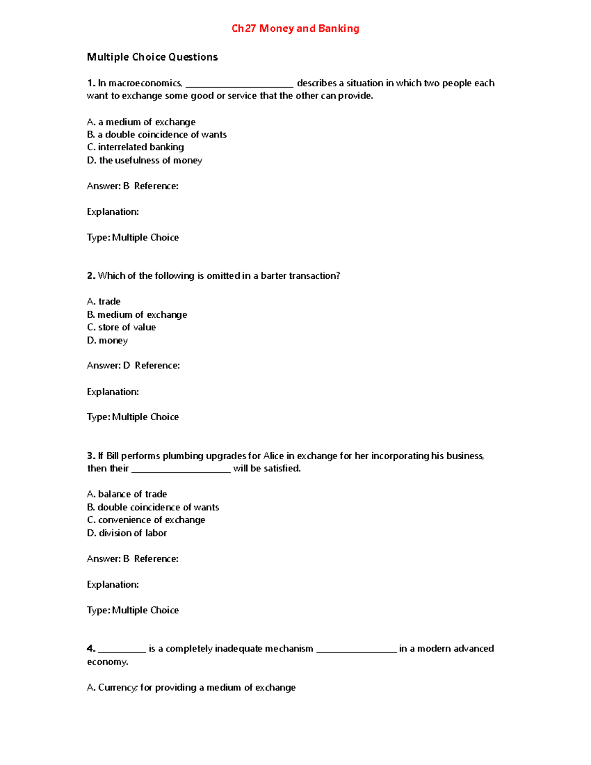 Ch27 Money and Banking - Introduction to Economy - Ch27 Money and ...
