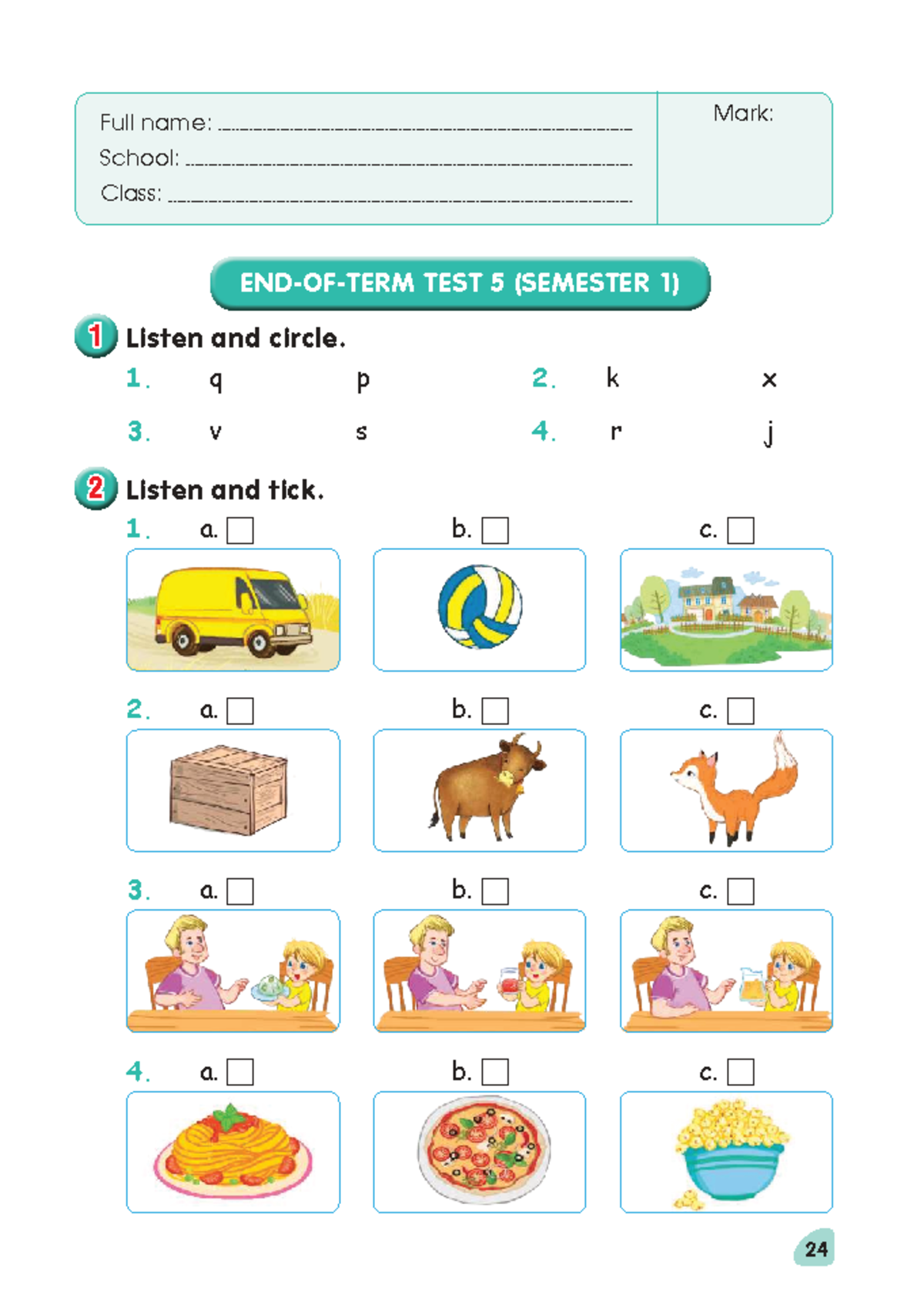 END-OF-TERM TEST 5 (SEM 1) Listening and Reading Activities - Studocu