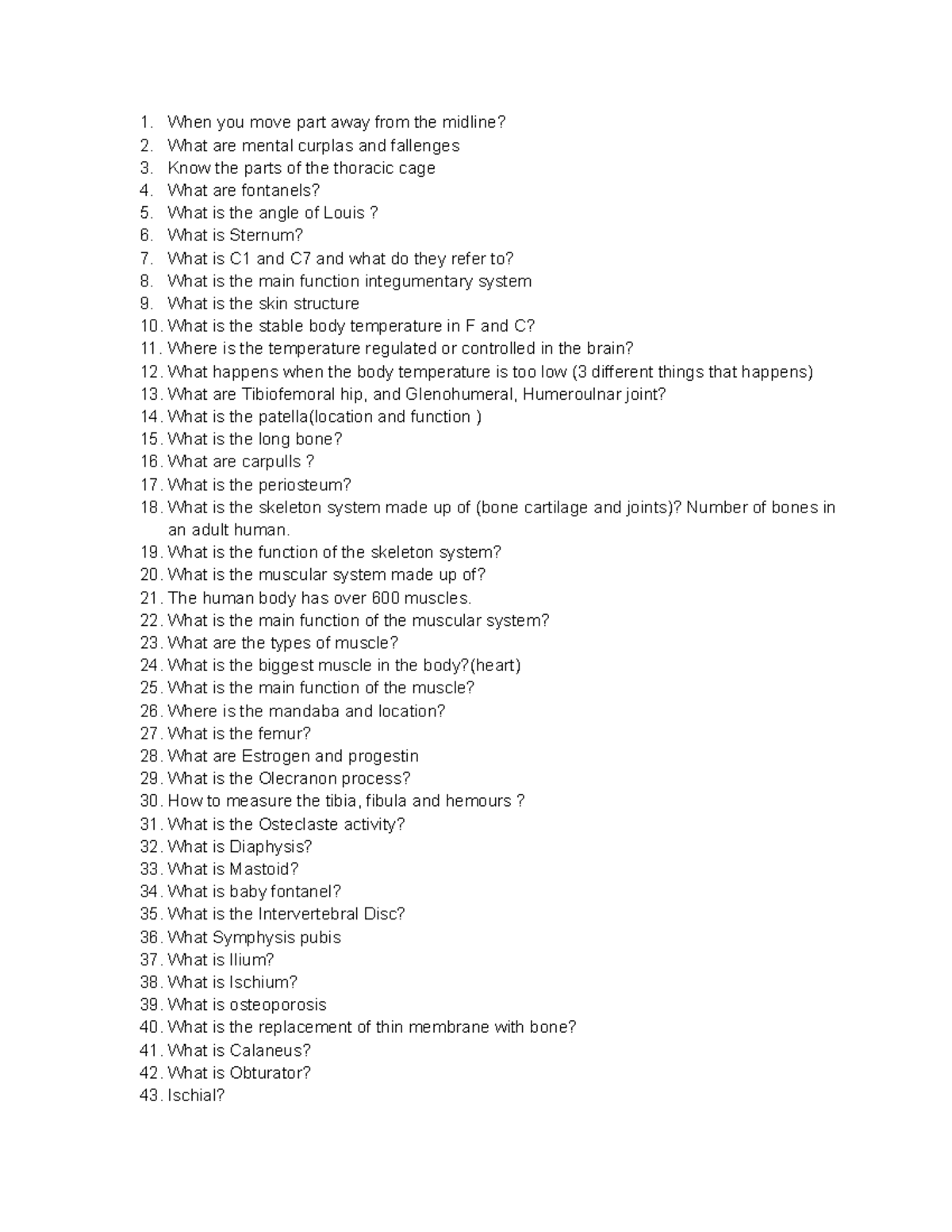 ANP 7-12 Cheat Sheet: Key Concepts in Anatomy & Physiology - Studocu