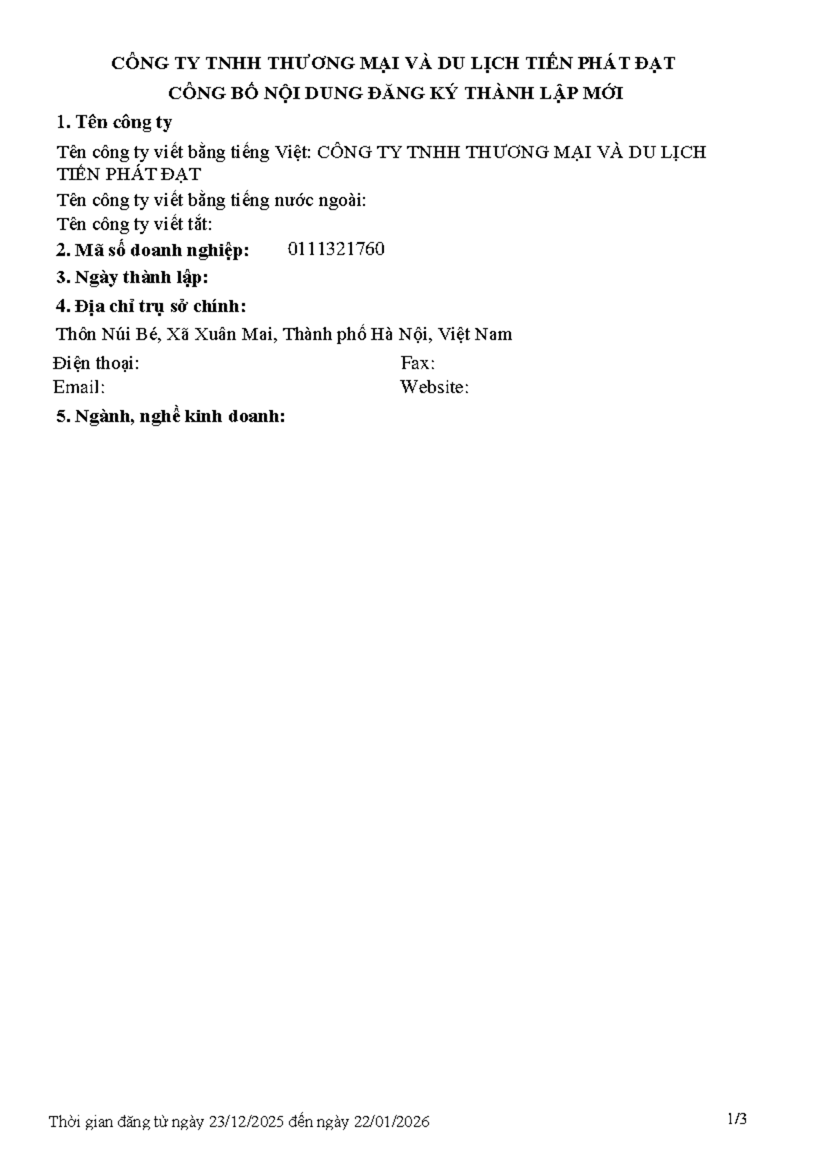 Cty tiến phát đạt - qwertyui - &Ð1 %Ӕ 1Ӝ, '81 ĈĂ1* .é 7+¬1+ /Ұ3 0Ӟ, 2 ...