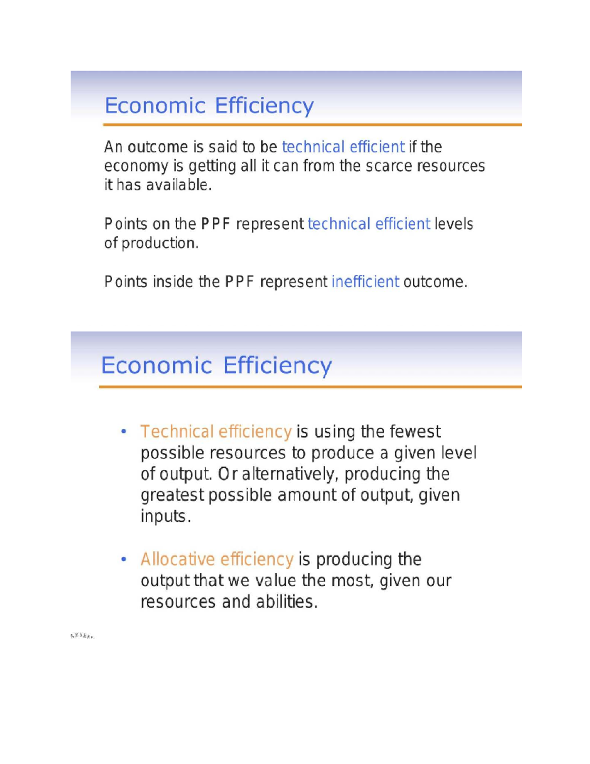 Econ 101: Final Exam Review on Economic Efficiency and Elasticity - Studocu