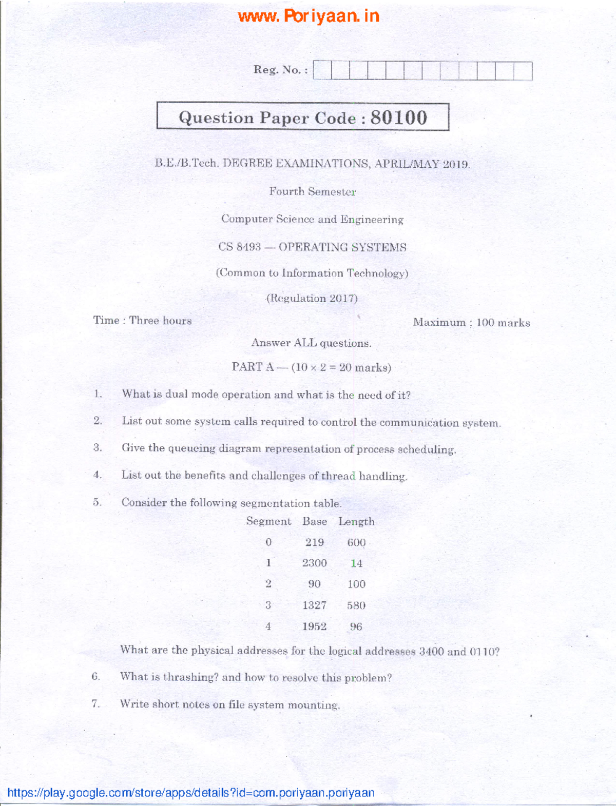 CP4252-MACHINE LEARNING - Introduction to Operating Systems Unit I ...