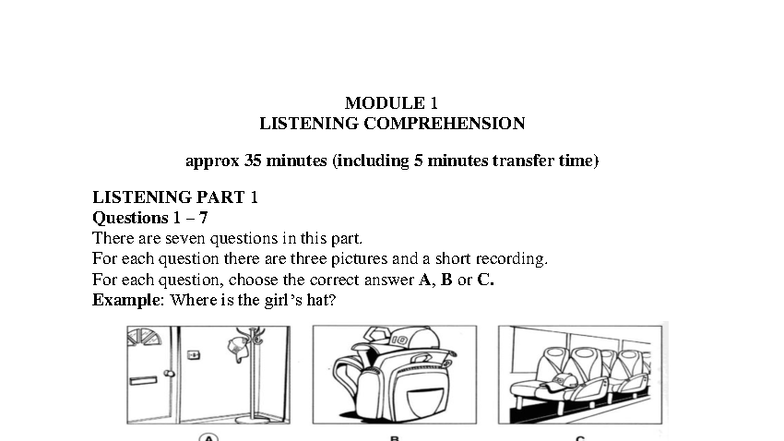 B1 2023 Listening & Reading Comprehension Practice with Answer Key ...