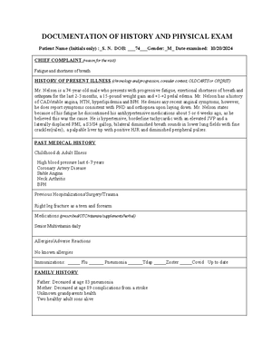 SOAP Note Pre charting - SOAP Note Form - SOAP Note Template Subjective ...