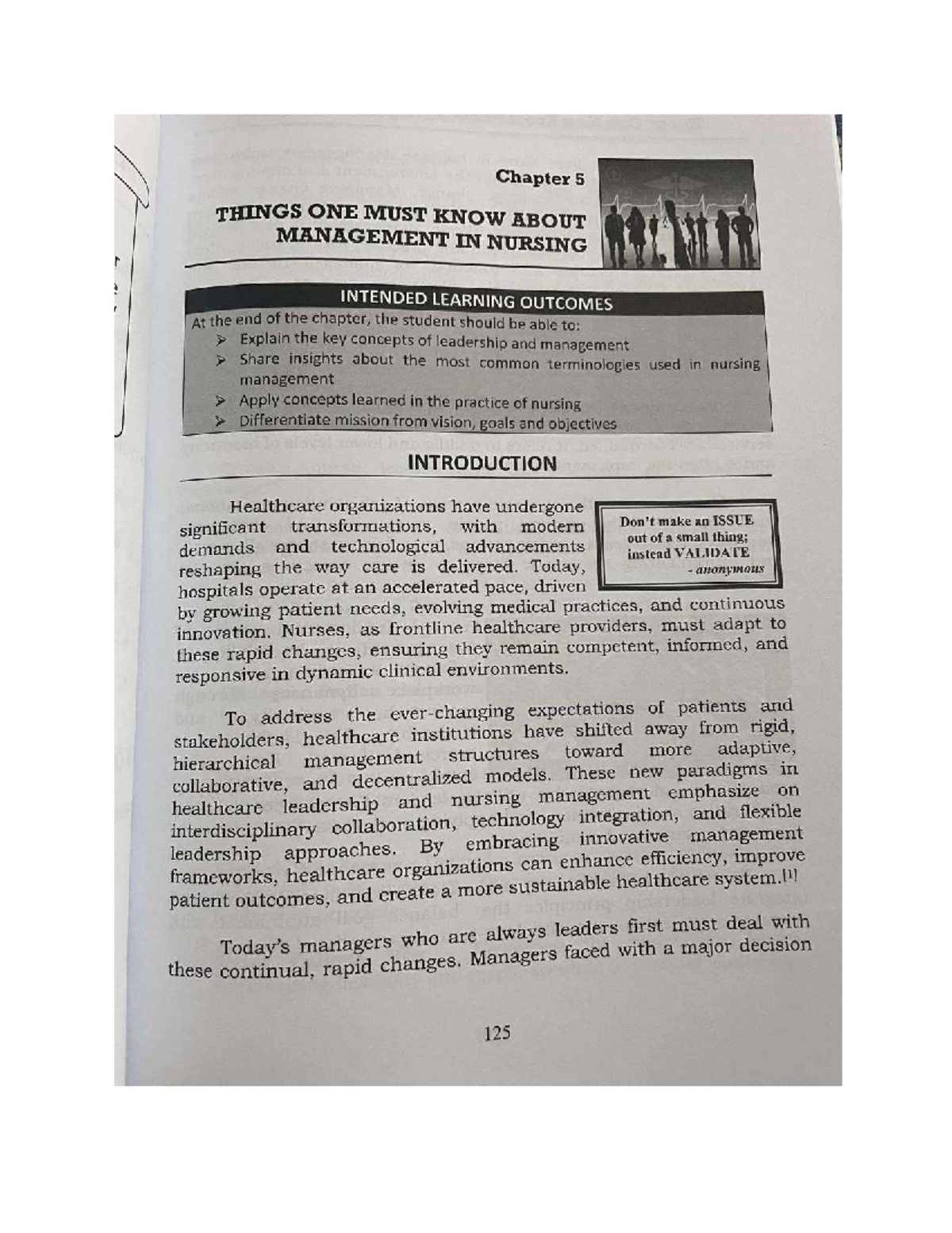 Chapter 5: Essential Insights on Nursing Management Concepts - Studocu