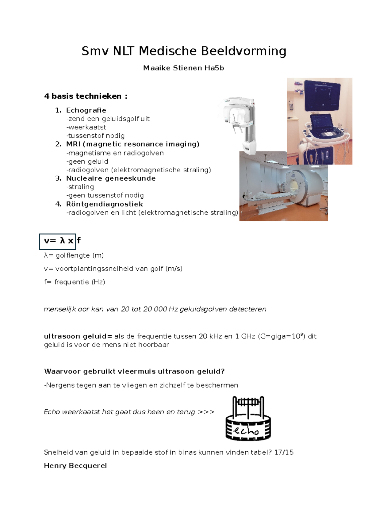 Nlt Smv Medische Beeldvorming: Basis Technieken en Stralingsprotectie ...