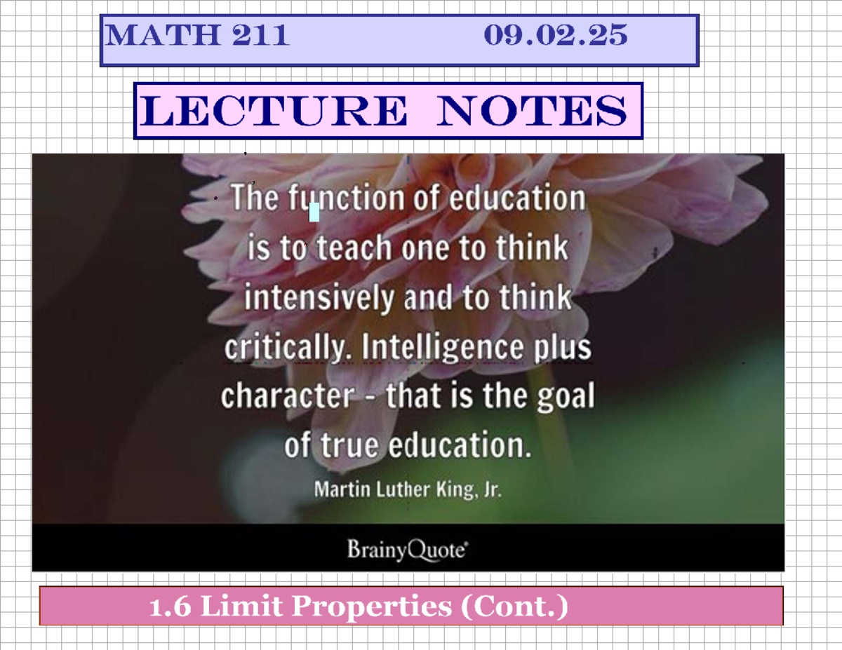 Limit Laws in Calculus: Essential Theorems & Applications (MATH 101 ...