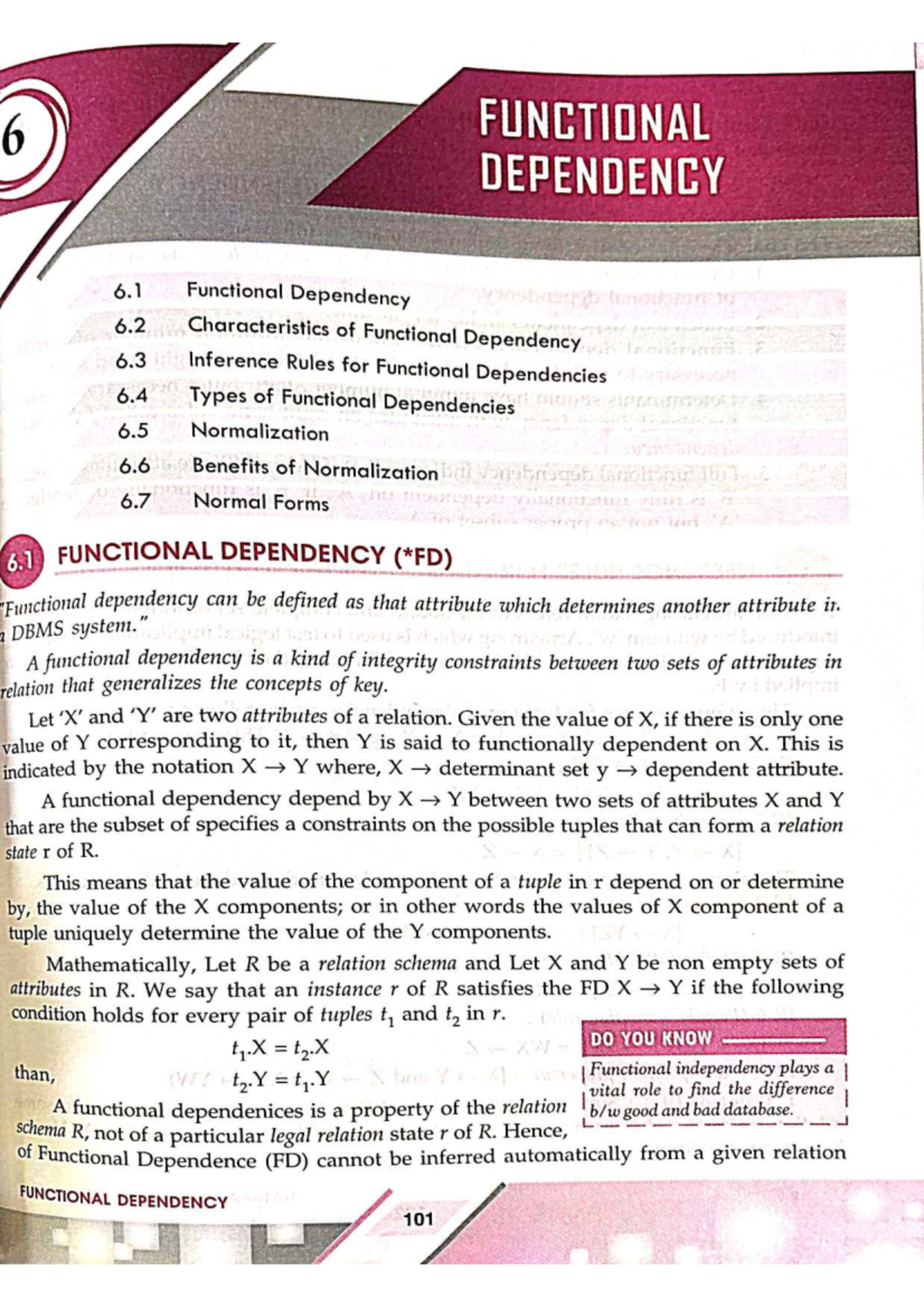 Ch-6 Functional Dependency in DBMS: Characteristics, Types ...