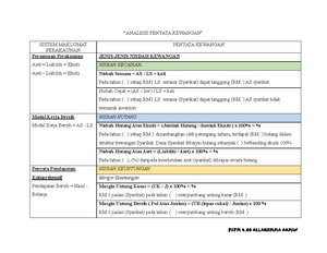 NOTA ACC SEM 2 Topic 1 - easy to understand - COMPARISON BETWEEN FA AND MA. Categories FA MA ...