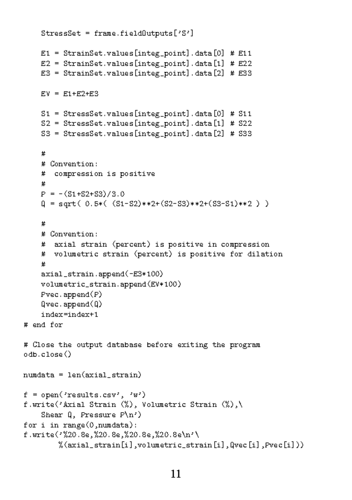 Fundamentals of Geomechanical 16 - StressSet = frame[’S’] E1 ...