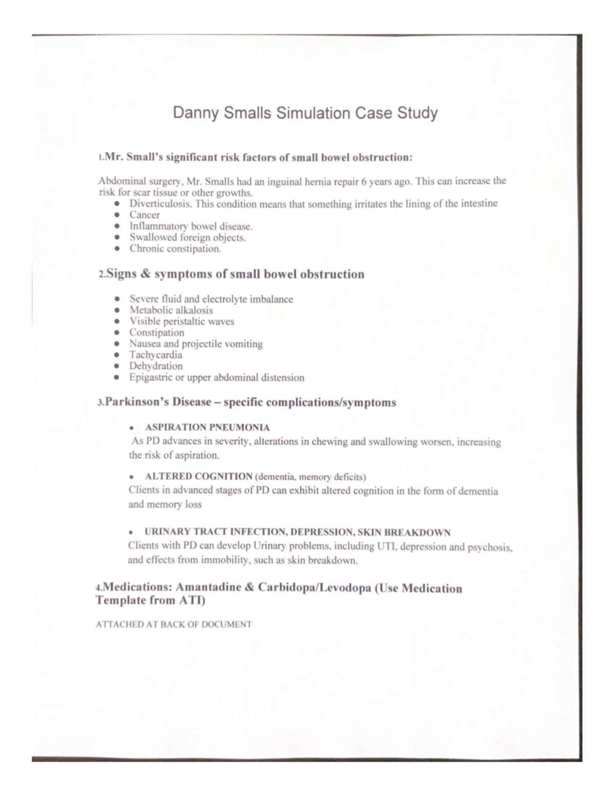 Danny Smalls Simulation Case Study Analysis and Insights - Studocu