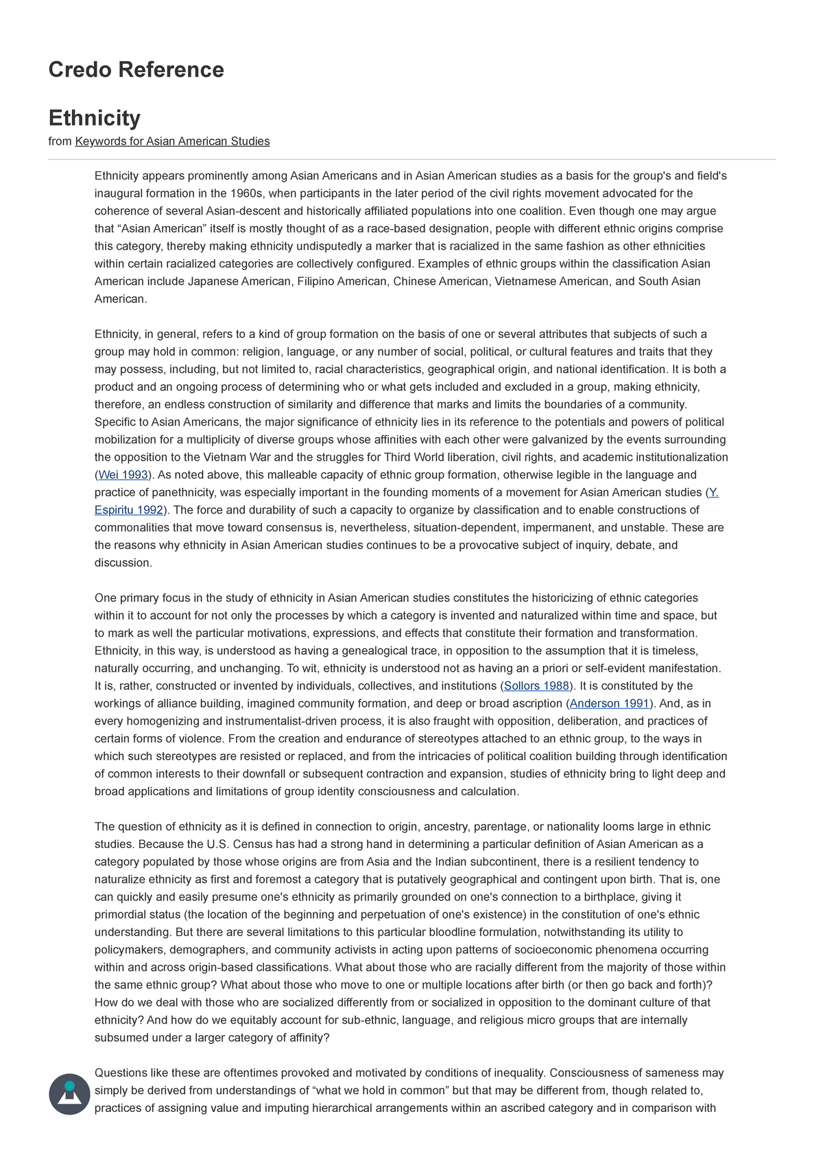 Ethnicity in Asian America: Identity Dynamics & Representation (AA 101 ...