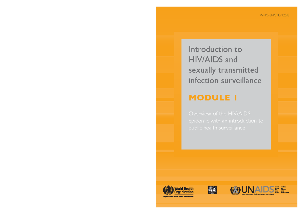 HIV Module 1 - Intro to HIV/AIDS & STI Surveillance Overview - Studocu
