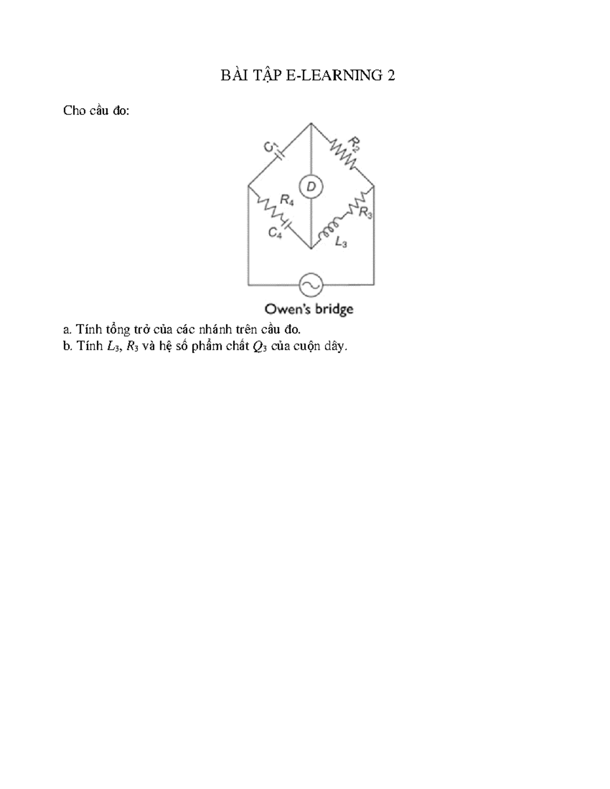 Bai tap E2 - bai tap - Toán Kỹ Thuật 1 - BÀI TÂP 2 Cho câu do: ox D R4 ...