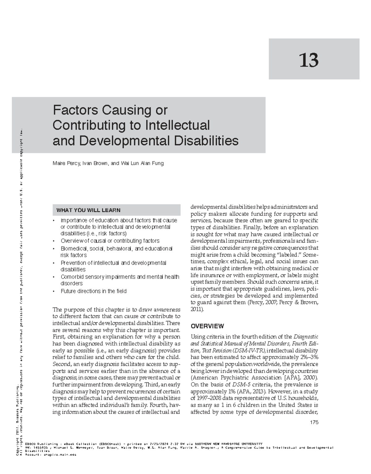A Comprehensive Review of Factors Impacting Intellectual Disabilities ...