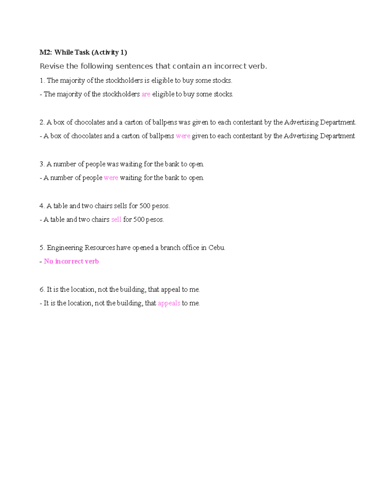 Expository Writing Module 2 Activities - Medtech - Studocu