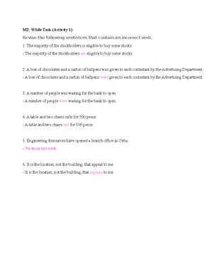 Expository Writing Module 1 Activities - Medtech - Studocu