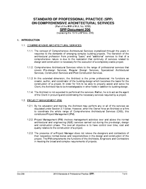 SPP 204A - Philippine Standards of Professional Practice 204A - Full-Time Supervision Services ...
