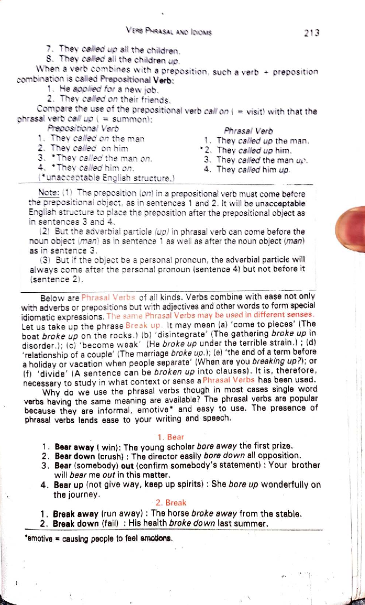 Prepositions and Phrasal Verbs: A Comprehensive Guide (ENG 213) - Studocu