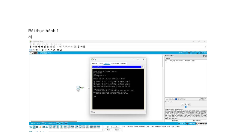 Bài Tập 1 - Cisco Packet Tracer Lab Exercise C4 - Studocu
