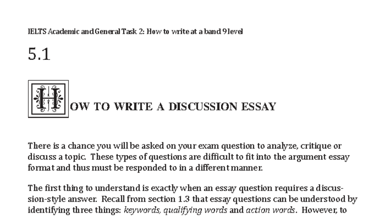 IELTS Academic & General Task 2: Writing a Band 9 Discussion Essay ...