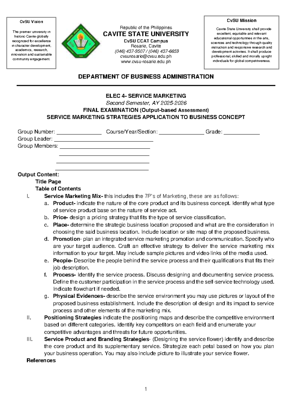 ELEC 4 Final Exam: Service Marketing Strategies for Business - Studocu