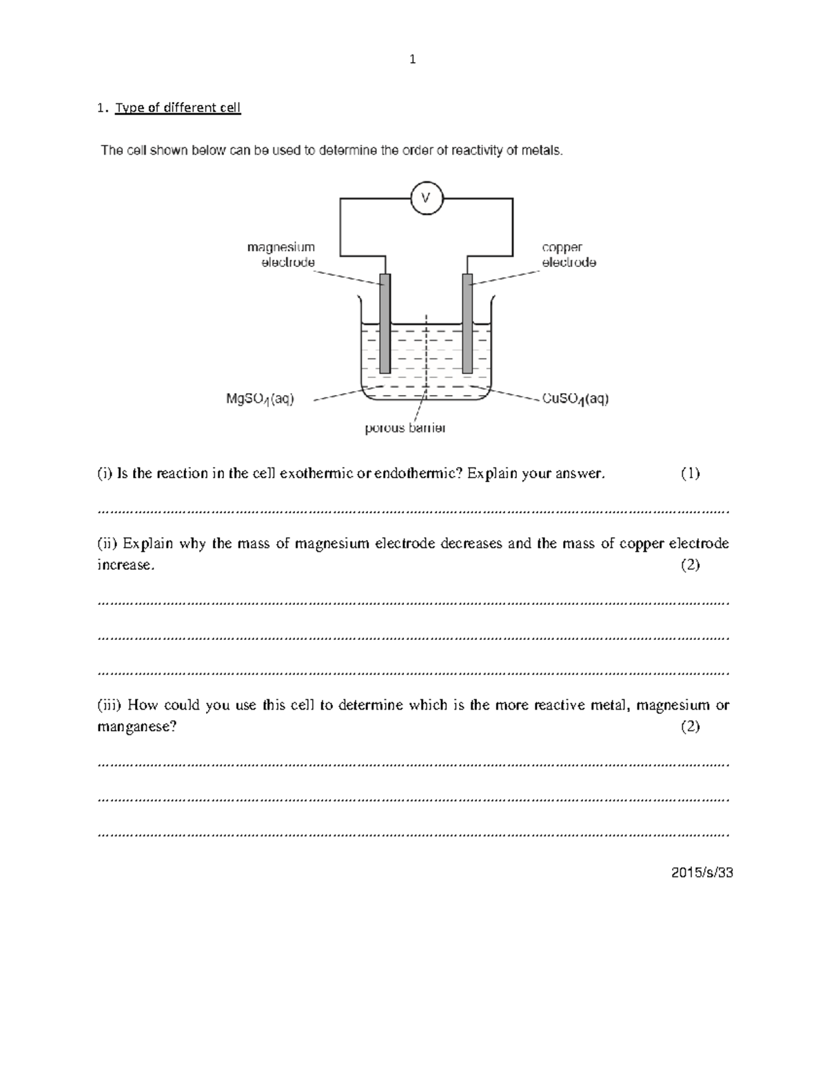 Difference Types of Cells and Energy Changes in Reactions - Studocu