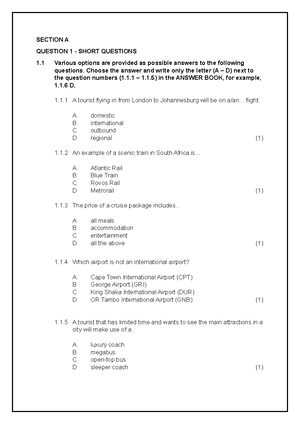 Tourism PAT Gr 10 - 2024 - Teacher Guidelines Ecdoe - TOURISM PRACTICAL ...