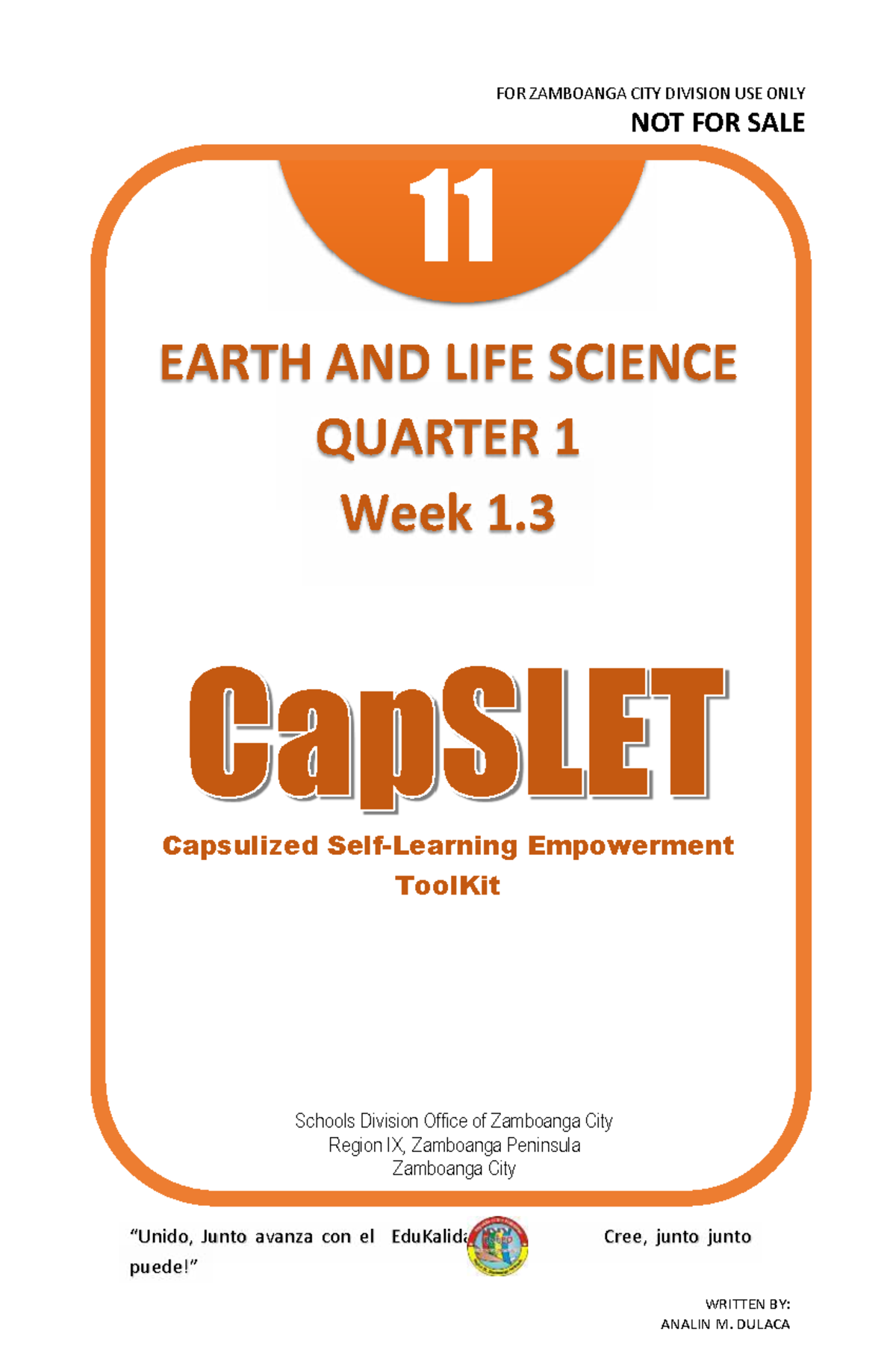 S.EAL.Q1 - Capsulized ToolKit on Minerals: Properties & Classification ...