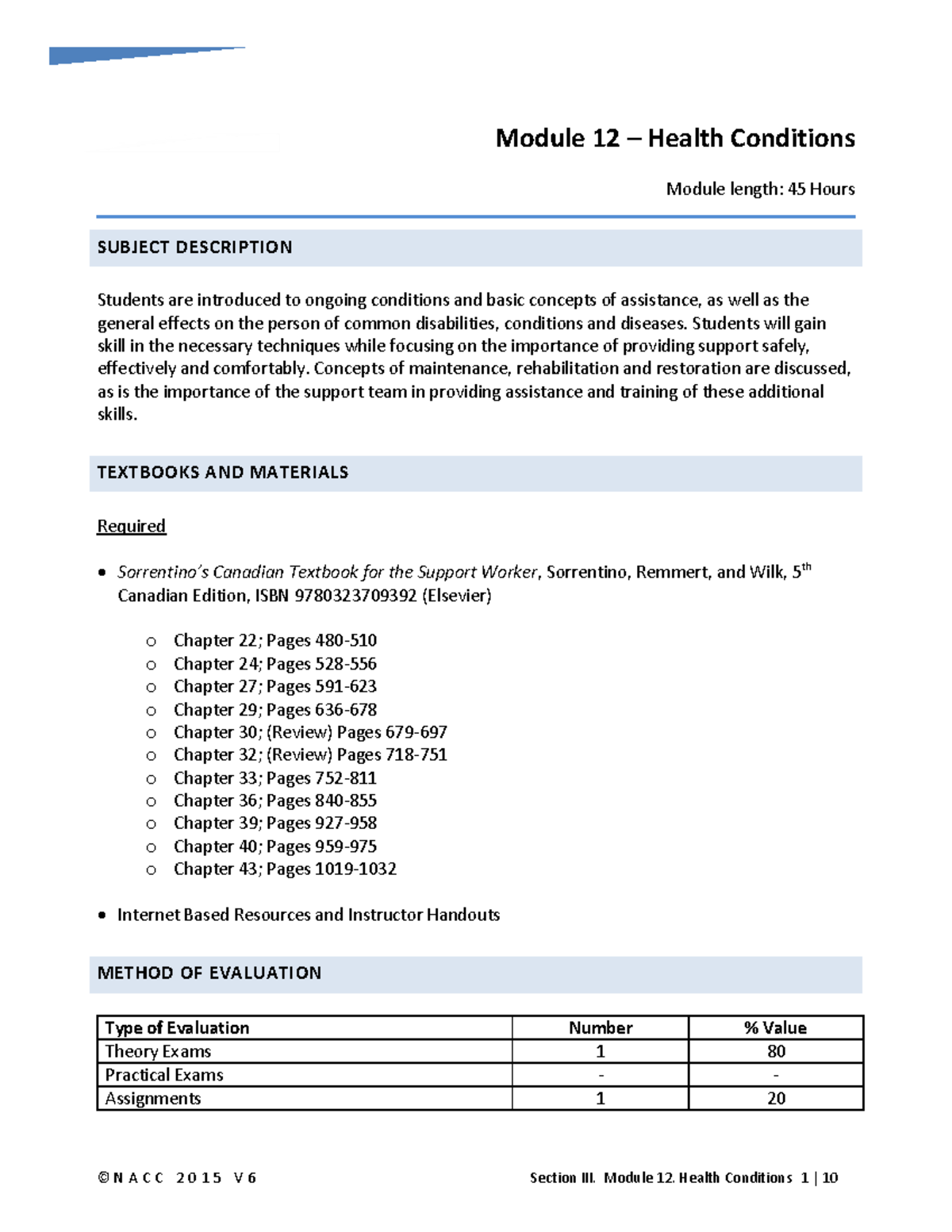 Module III-12: Health Conditions Overview and Key Concepts - Studocu