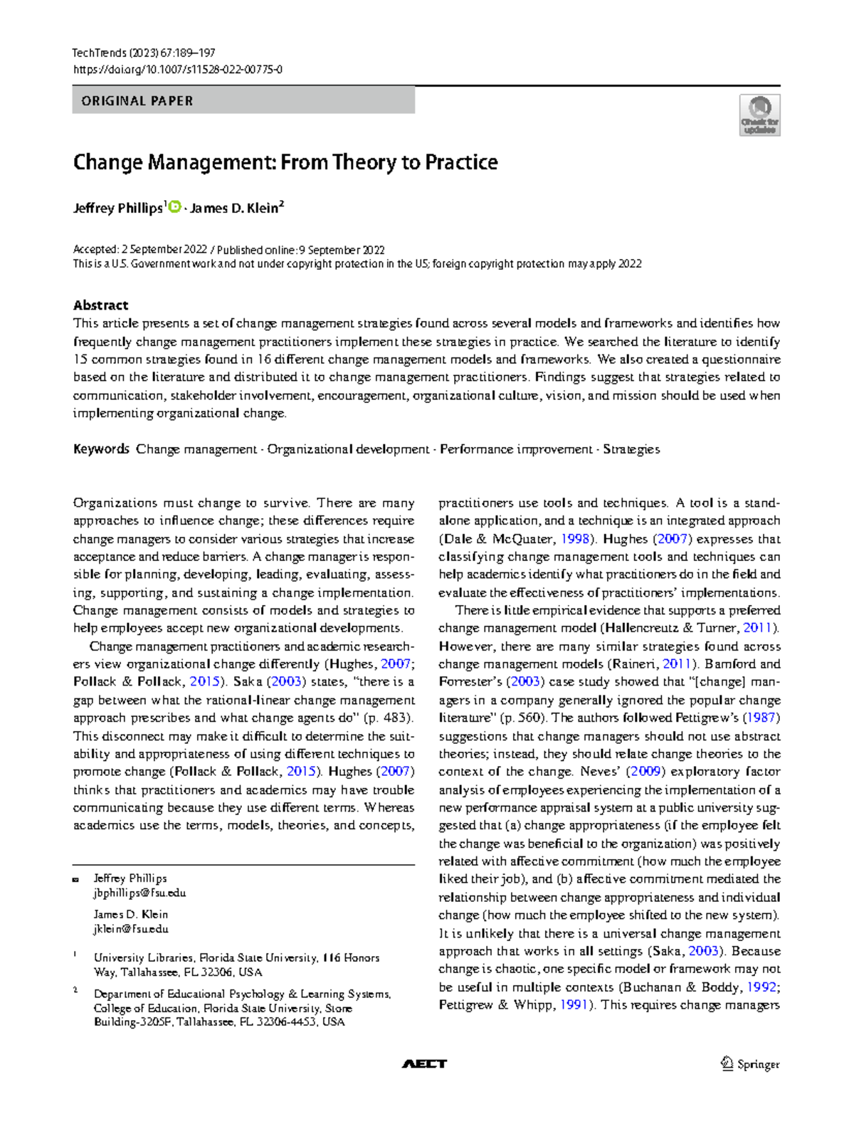 Change Management Strategies in Practice: Insights & Recommendations ...