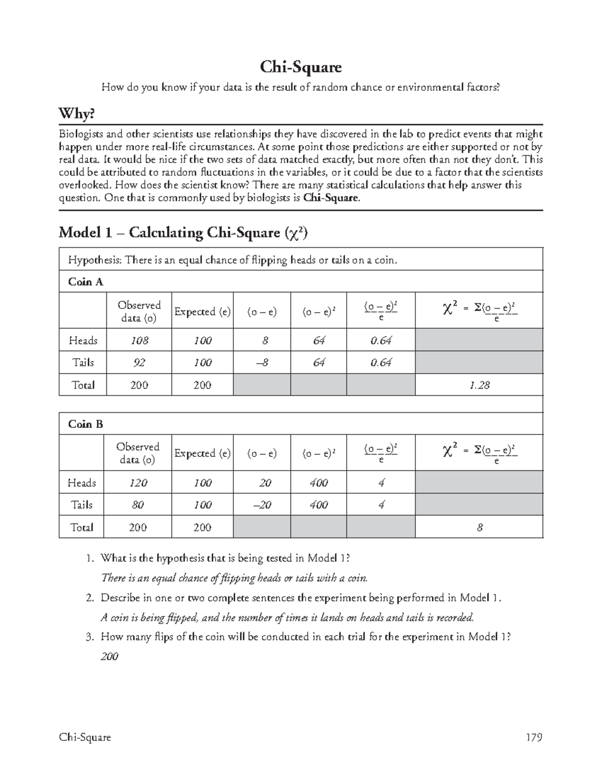 Chi-Square Analysis: Understanding Random Chance and Data Variability - Studocu