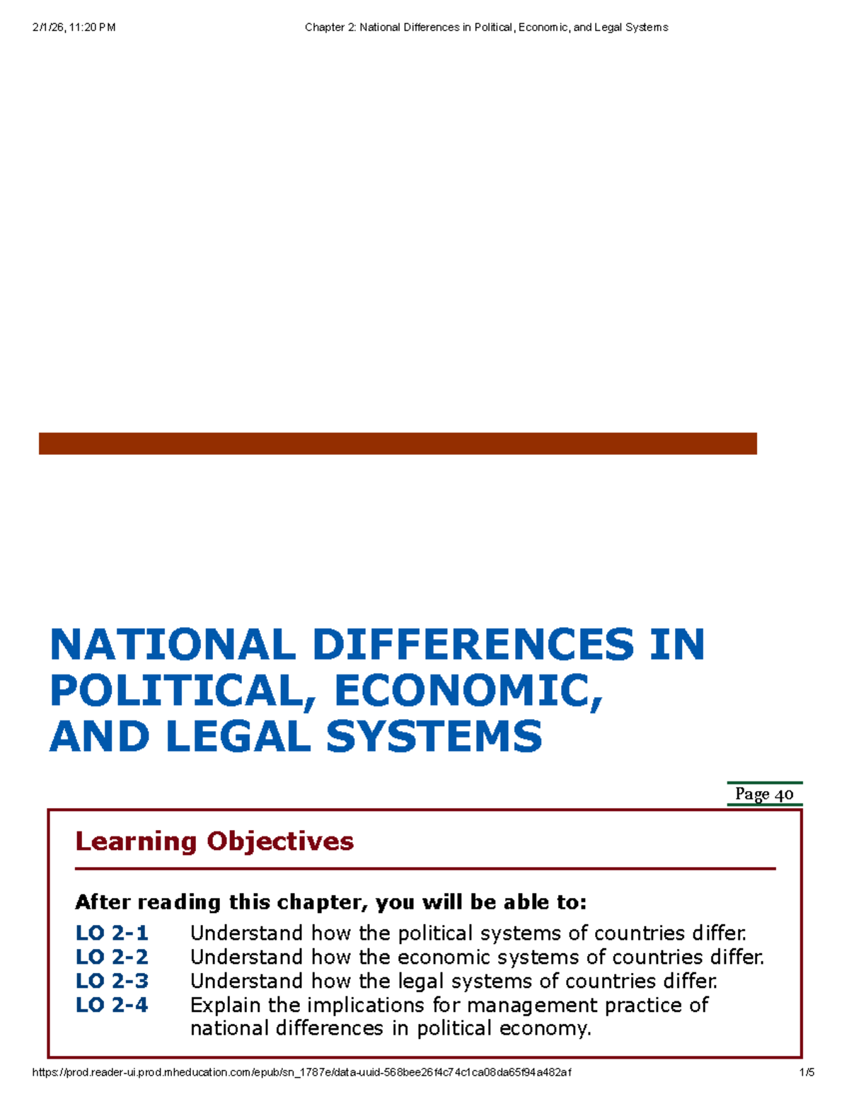 11:20 PM Lecture Notes: National Differences in Political, Economic ...