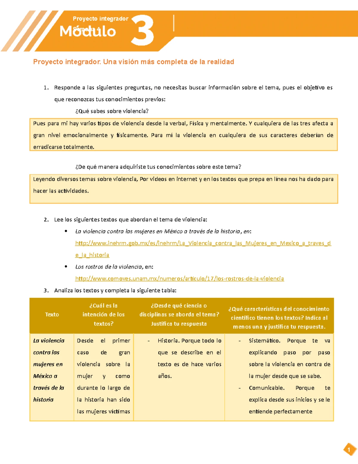 Proyecto Integrador Semana 4: Guía para Ayudar a Compañeros en Prepa en Línea-SEP - Studocu