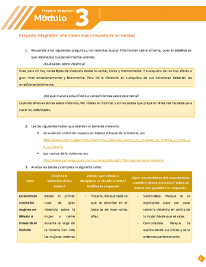 Proyecto integrador semana 4 modulo propedeutico - Semana 4 Mi Prepa en Línea-SEP Con esta ...