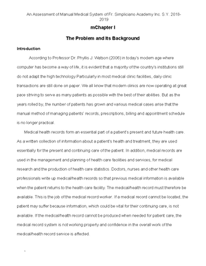 Analysis of Medical Record Management System: A Case Study of Bududa ...