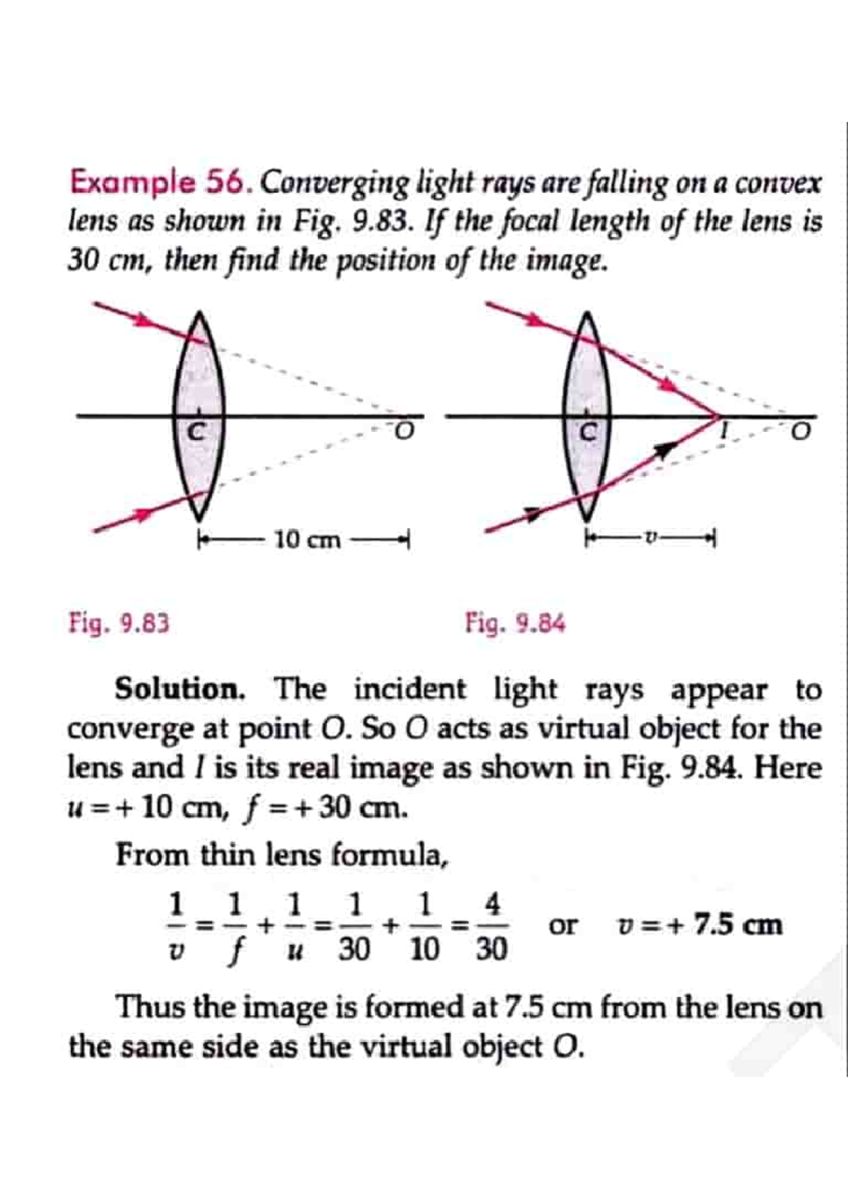 Ray optics 2 - Example 56. Converging light rays are falling on a ...