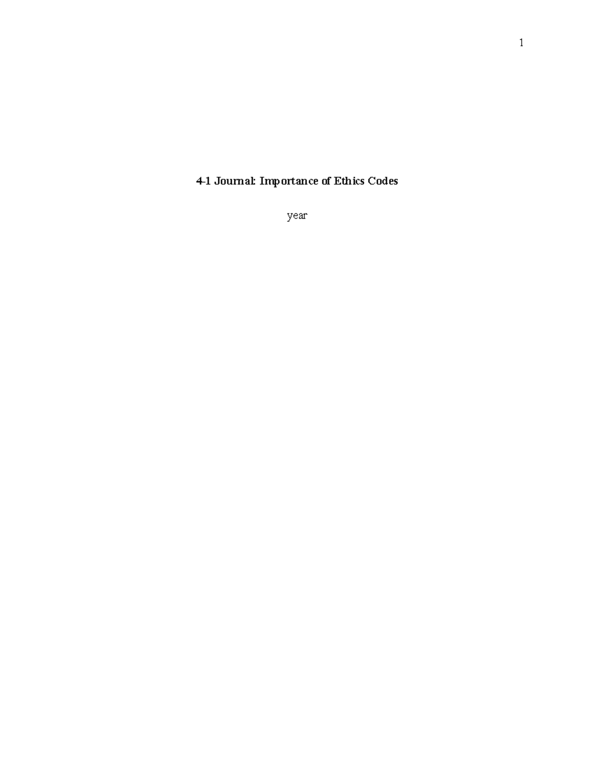PSY315 Journal: Exploring Ethics Codes - Principle A Analysis - Studocu