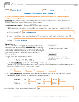 Ideal Gas Law Worksheet - For chemistry help, visit chemfiesta © 2000 ...
