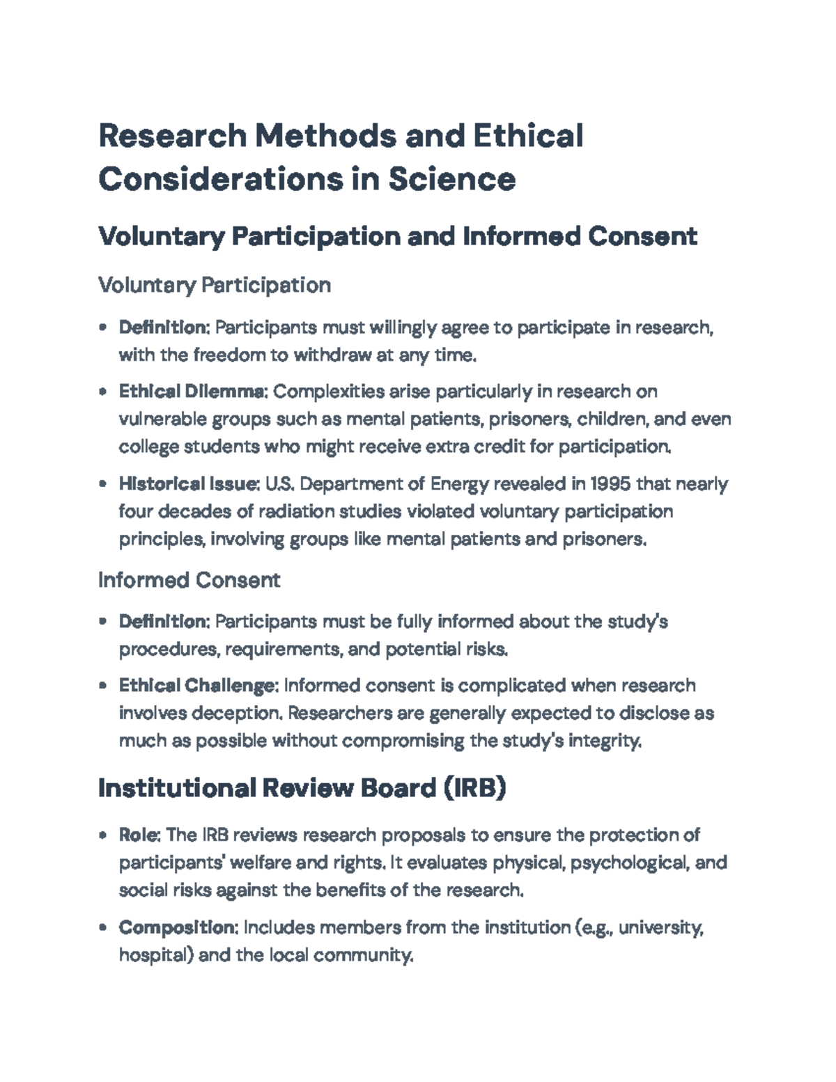 Research Methods & Ethics in Science: PSY101 Overview & Key Concepts ...