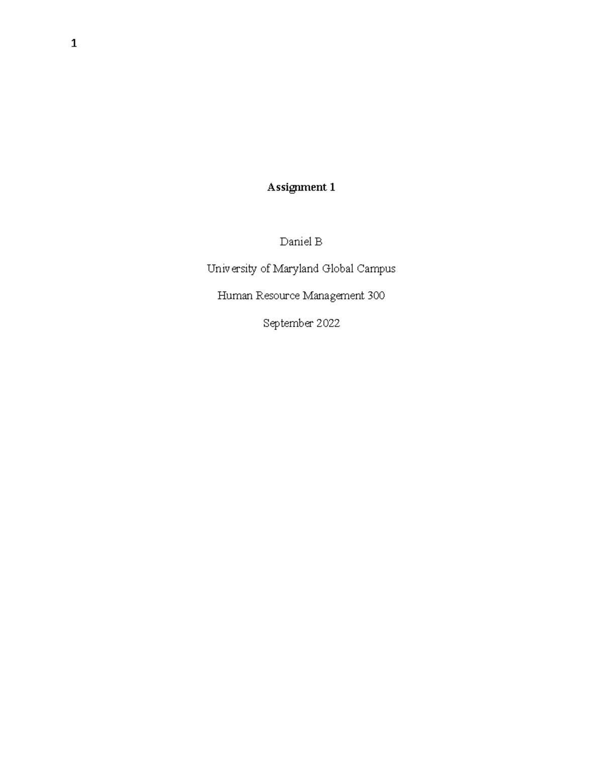 HRMN 300 Assignment 1: Exploring Diversity in Human Resource Practices ...