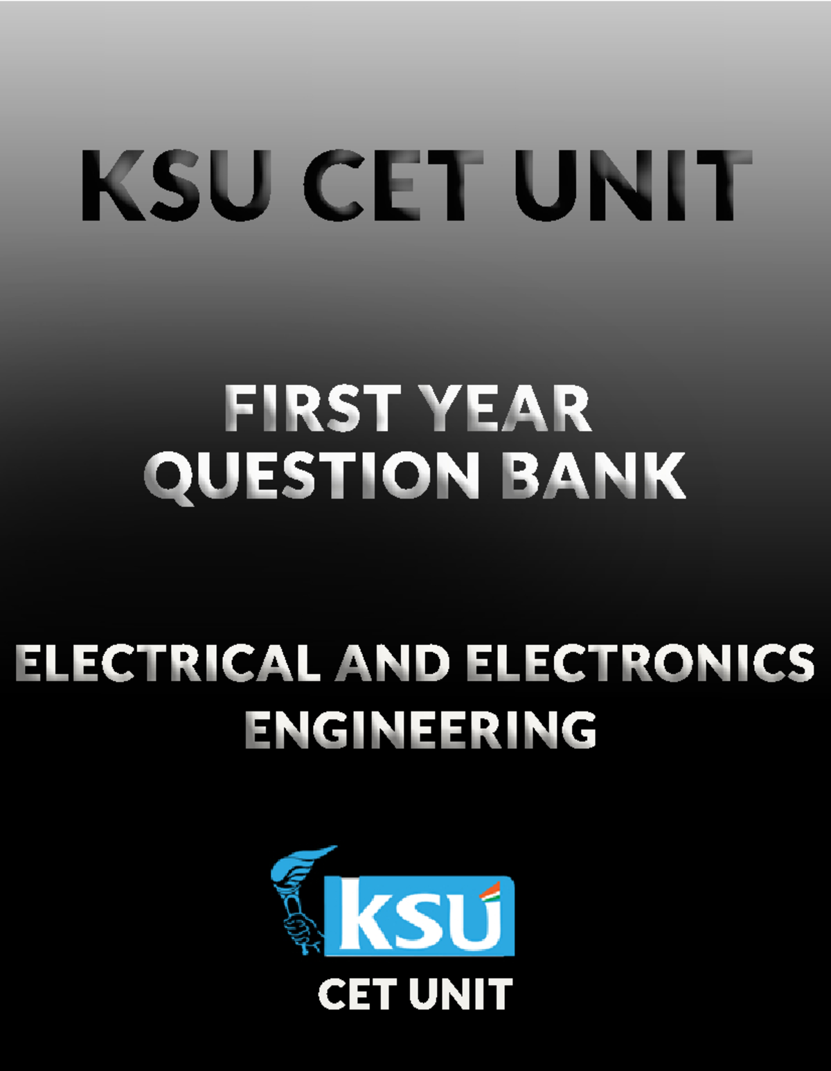 KSUCETUNI T FIRST YEAR QUESTION BANK: ELECTRICAL & ELECTRONICS - Studocu