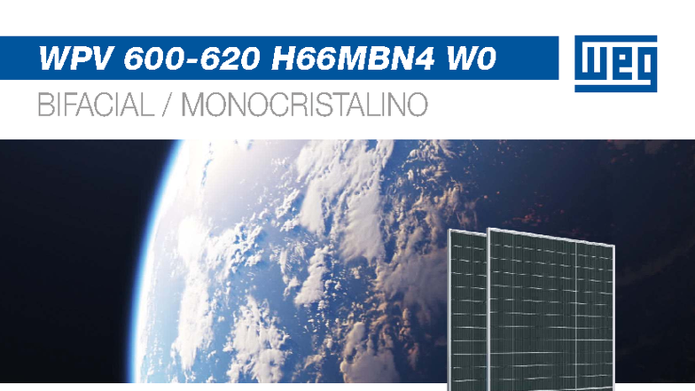 Datasheet WPV H66MBN4 W0: Módulos Fotovoltaicos Bifaciais - Studocu