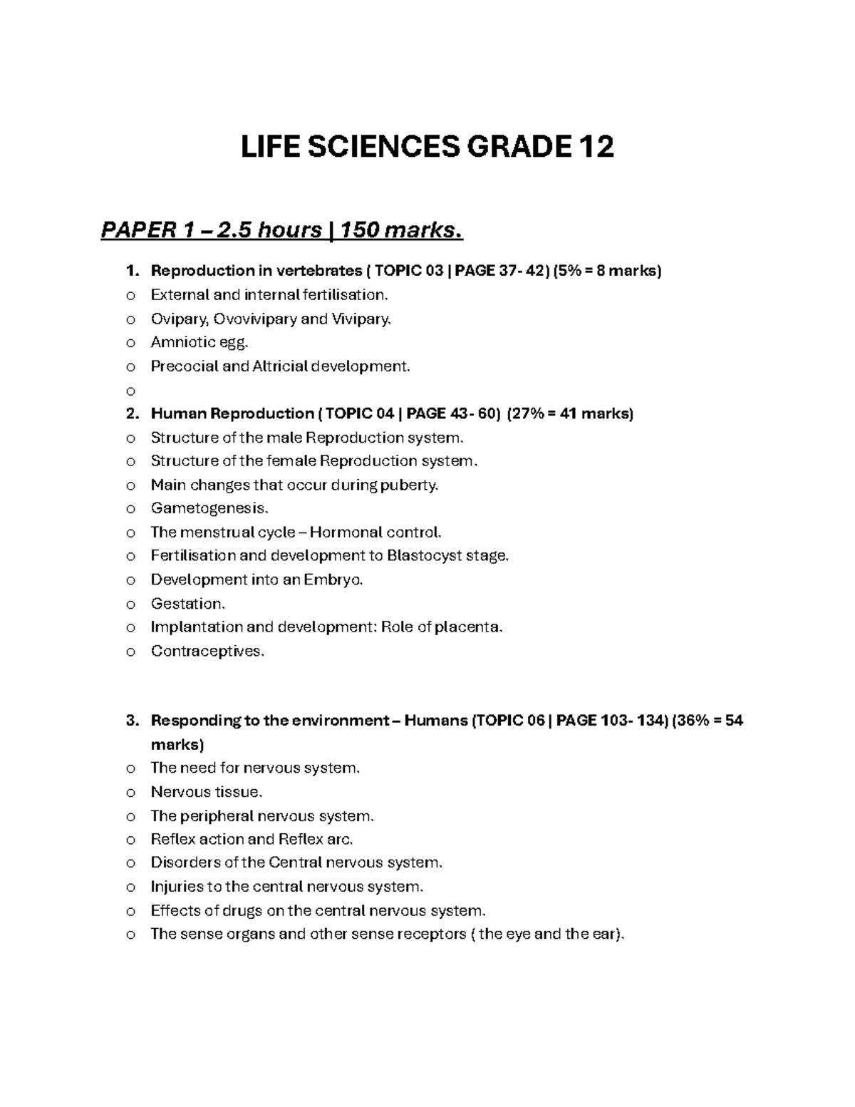 LFSC - GR12-1 - Question and answers - LIFE SCIENCES GRADE 12 PAPER 1 ...