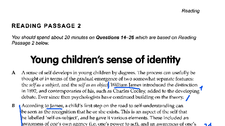 Young Children's Sense of Identity: Insights from READING PASSAGE 2 ...