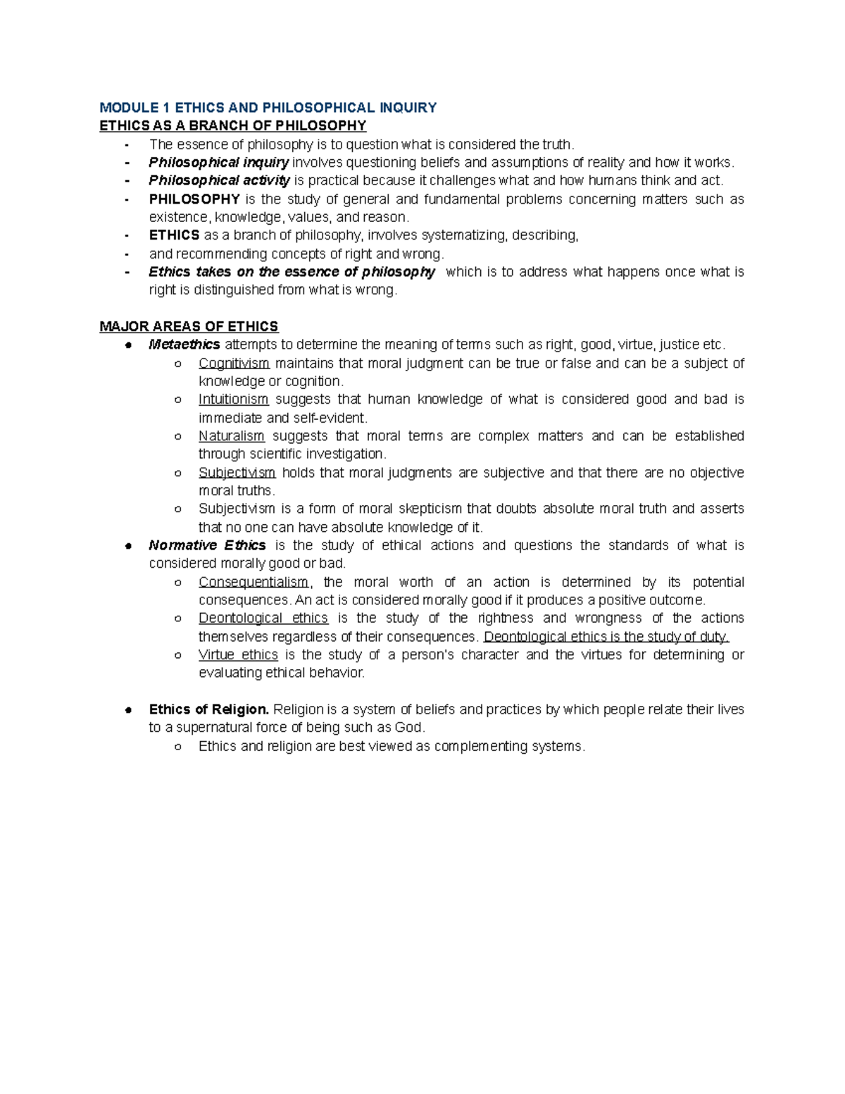 Ethics and Philosophy: An Introduction to Ethical Theories and Inquiry ...