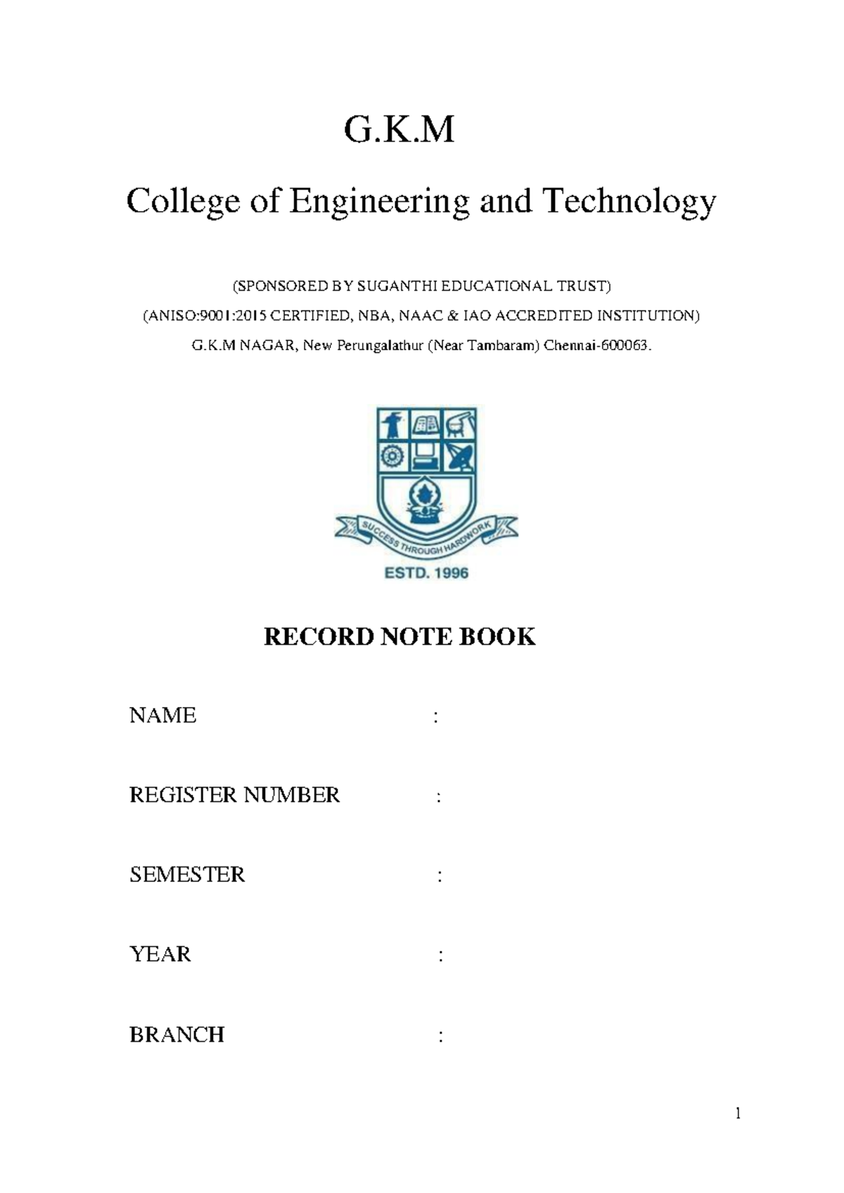 BC5212 - Biometric Image Processing Lab Record and Experiments - Studocu