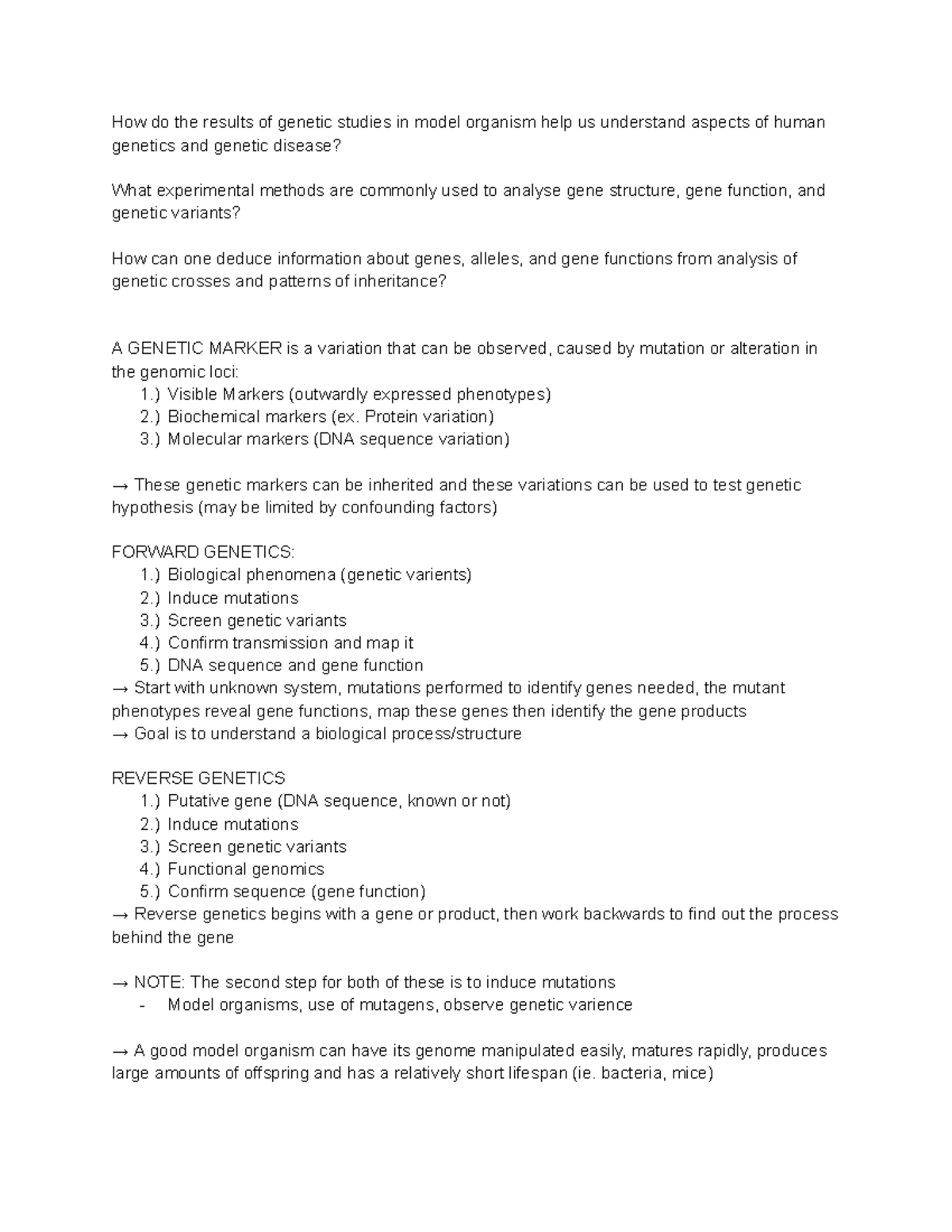 3. Genetics Investigations - How do the results of genetic studies in ...
